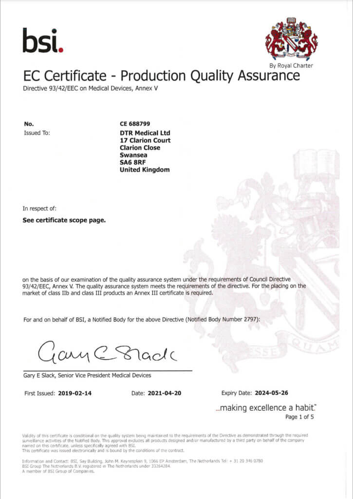 BSI-EC-Certificate-2021 - DTR Medical DTR Medical
